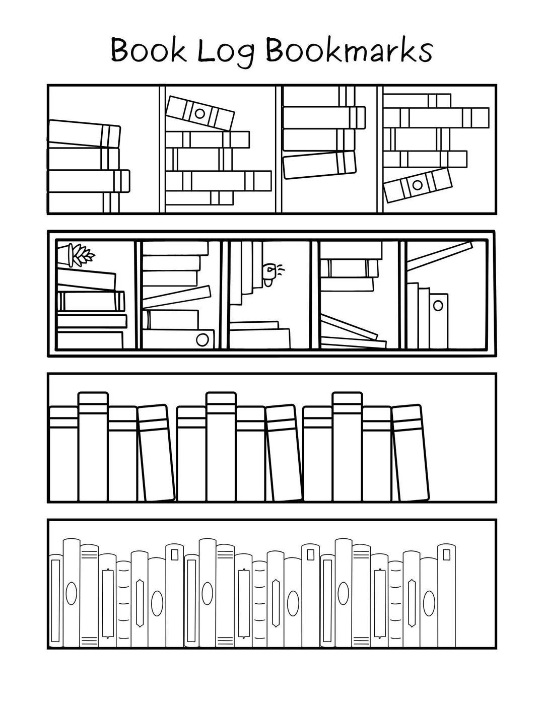 Book Log Bookmarks, Book Tracker, Reading Goals, Reading Tracker ...