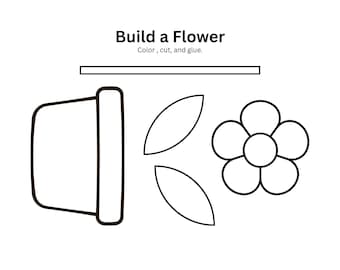 BIG Flower Craft Kids Summer Craft Template Spring Flower Daycare ...