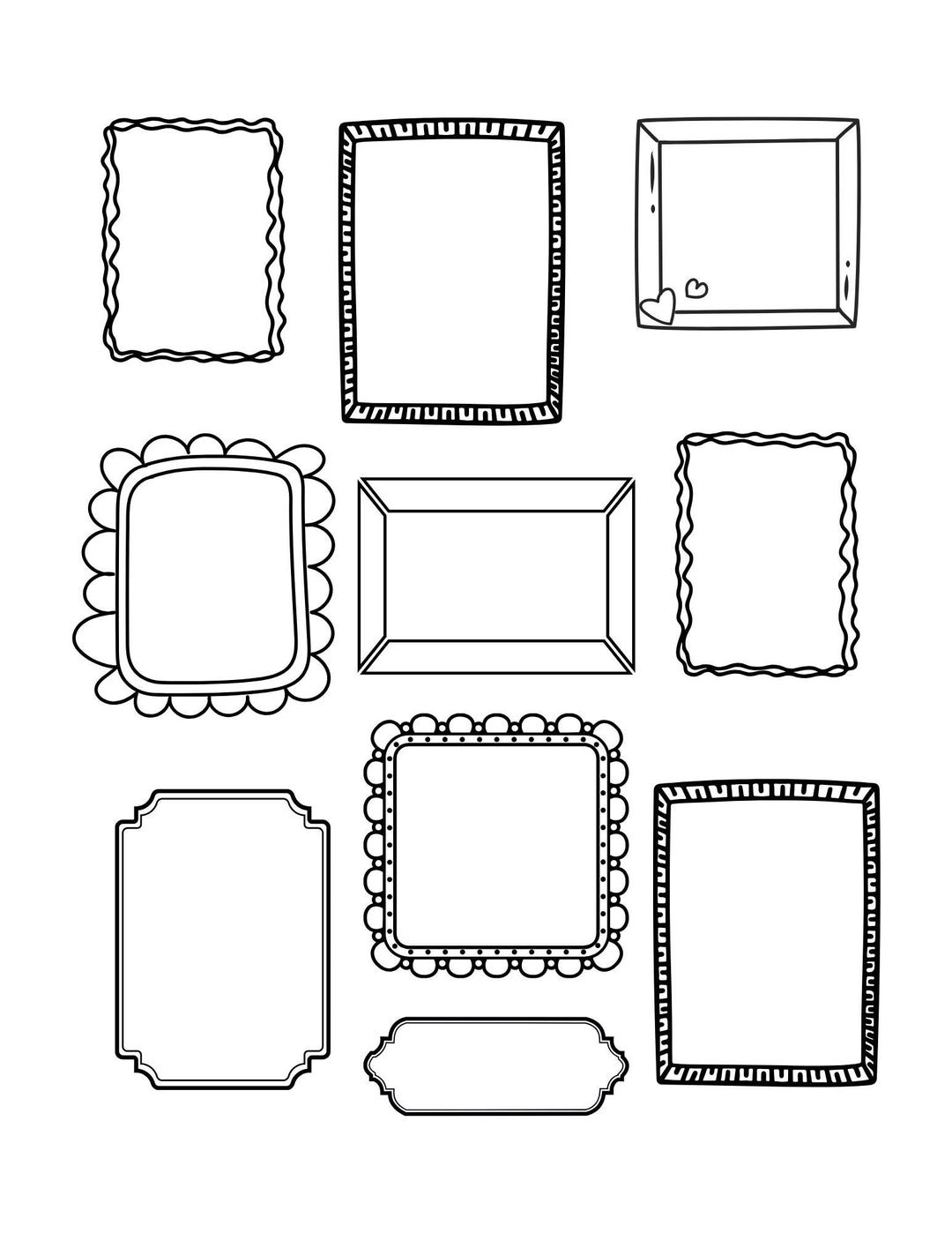 Miniature Frames for Mini Masterpieces, Coloring, Art Gallery for Cats ...