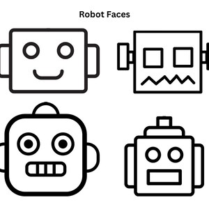 Make a Robot: Printable Craft for Kids - Etsy