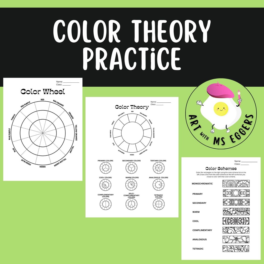 Color Theory Practice: Color Wheel and Color Schemes US & UK Versions ...
