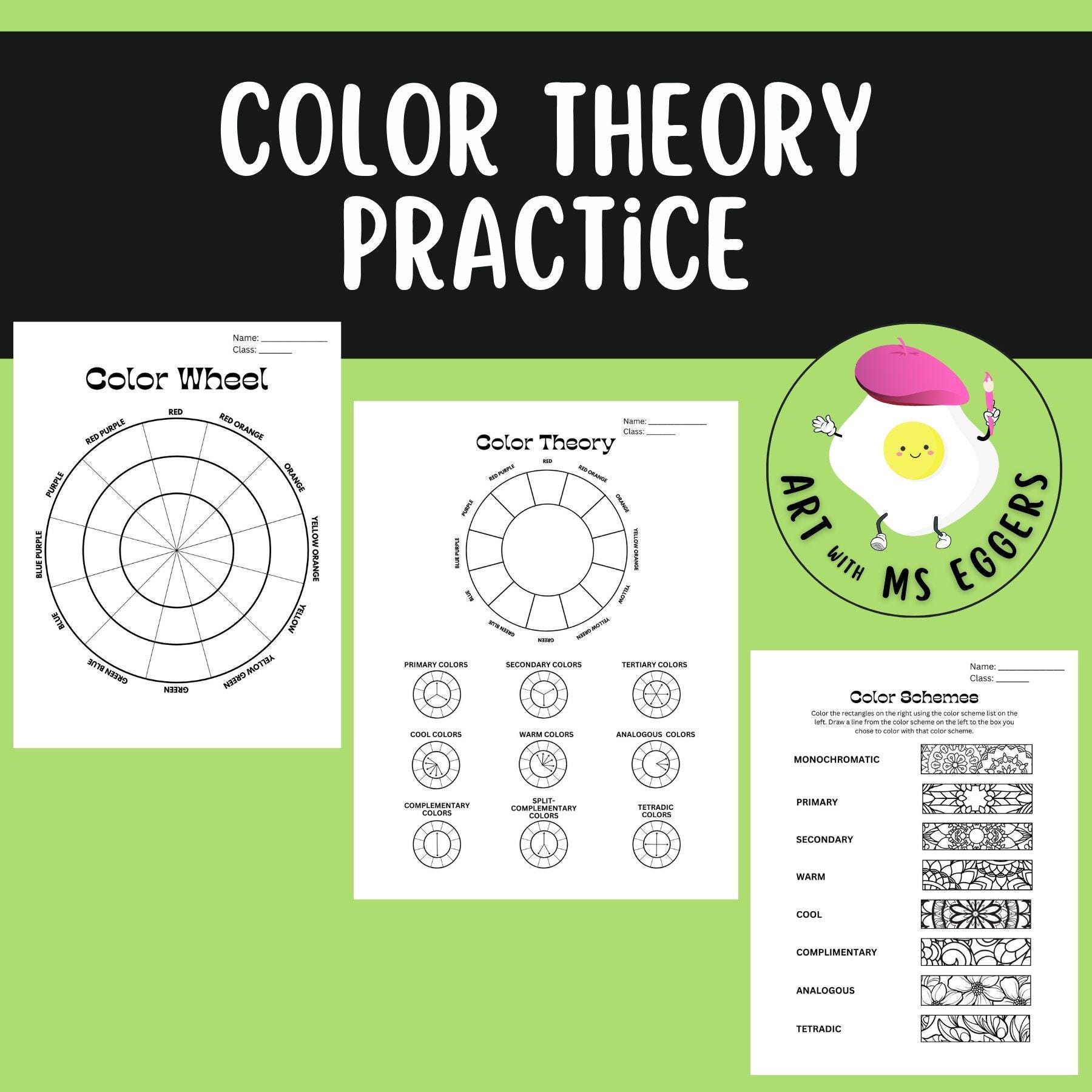 Color Wheel and Color Schemes (US & UK Versions), Color Theory, Colour ...