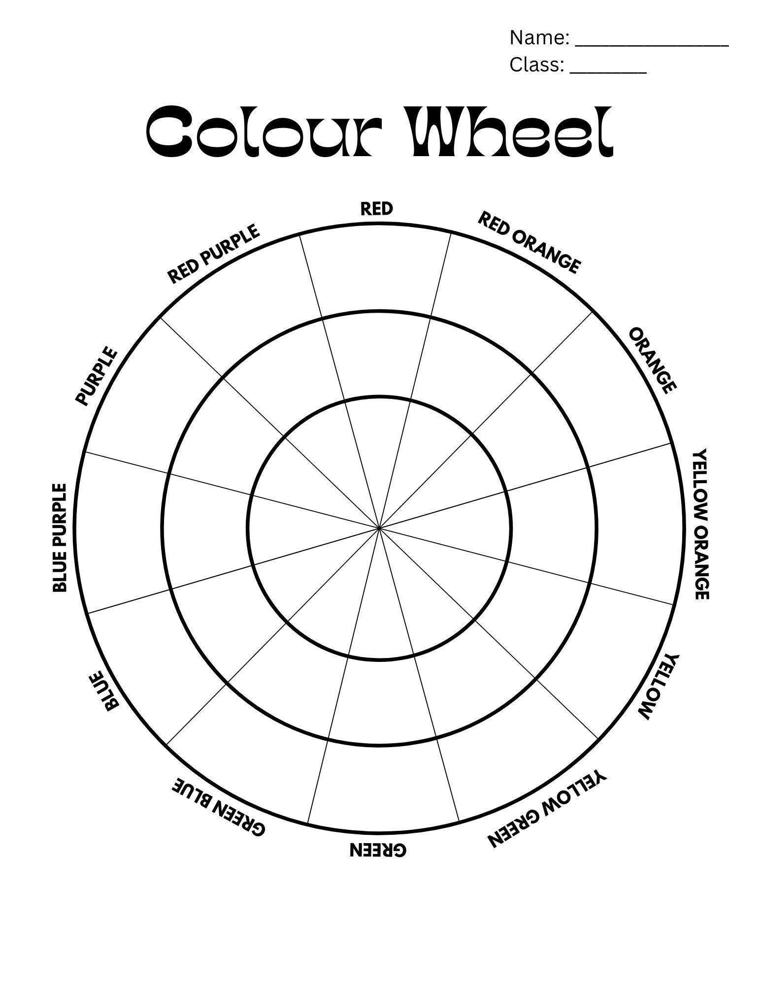 Color Wheel and Color Schemes (US & UK Versions), Color Theory, Colour ...