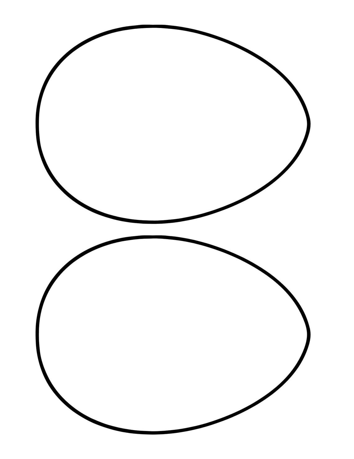 Egg Template in Multiple Sizes, Easter Egg PDF, Egg Coloring Page - Etsy