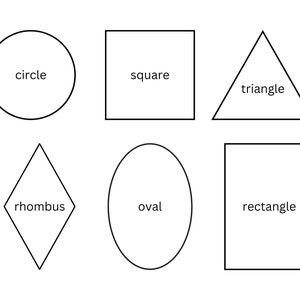 Shapes Craft: Color, Cut, & Match the Shapes - Etsy
