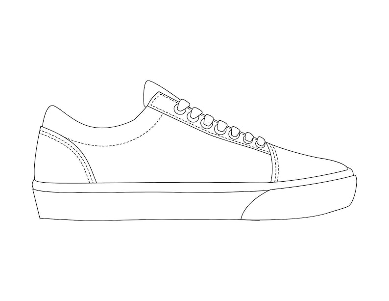 Design a Shoe: 10 Different Shoe Coloring Pages for Creative Fun - Etsy