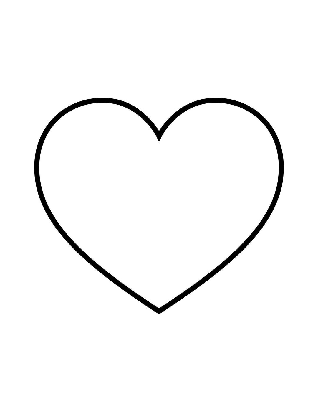 Heart Stencil or Coloring Page - Etsy