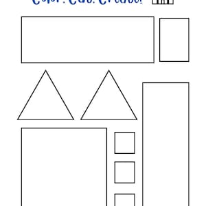 Castle Shape Craft: Printable Preschool Craft - Etsy