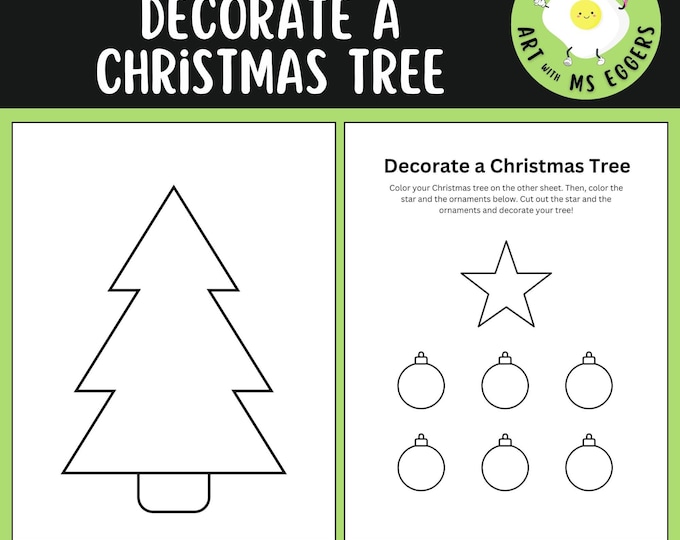 Decorate a Christmas Tree Craft - Etsy