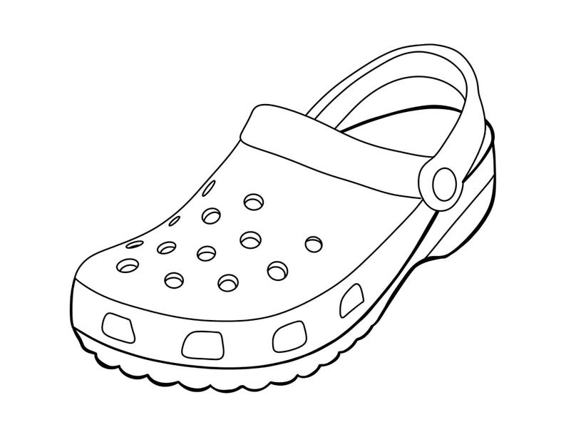 Design a Shoe: 10 Different Shoe Coloring Pages for Creative Fun - Etsy