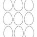Egg Template in Multiple Sizes, Easter Egg PDF, Egg Coloring Page - Etsy