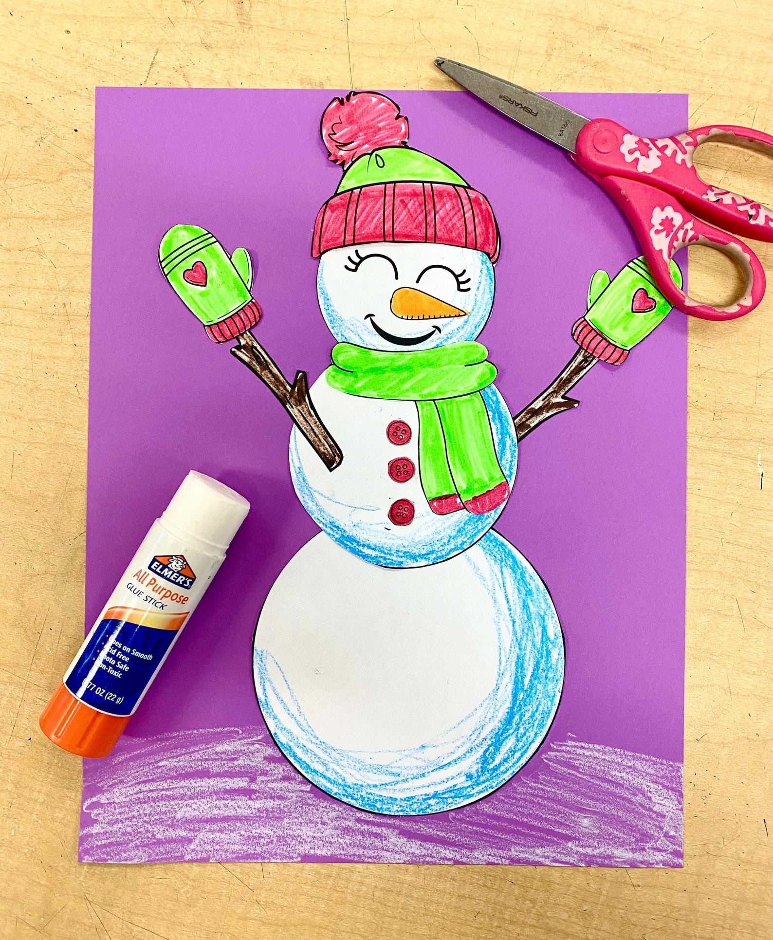 Build a Snowman: Printable Winter Craft for Kids, Melted Snowman, Make ...