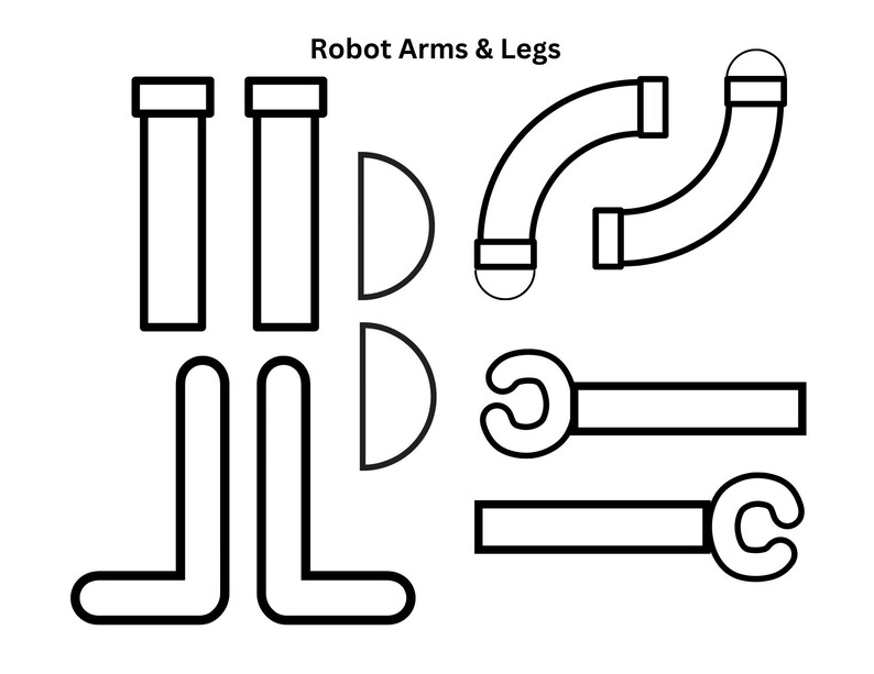 Make a Robot: Printable Craft for Kids - Etsy