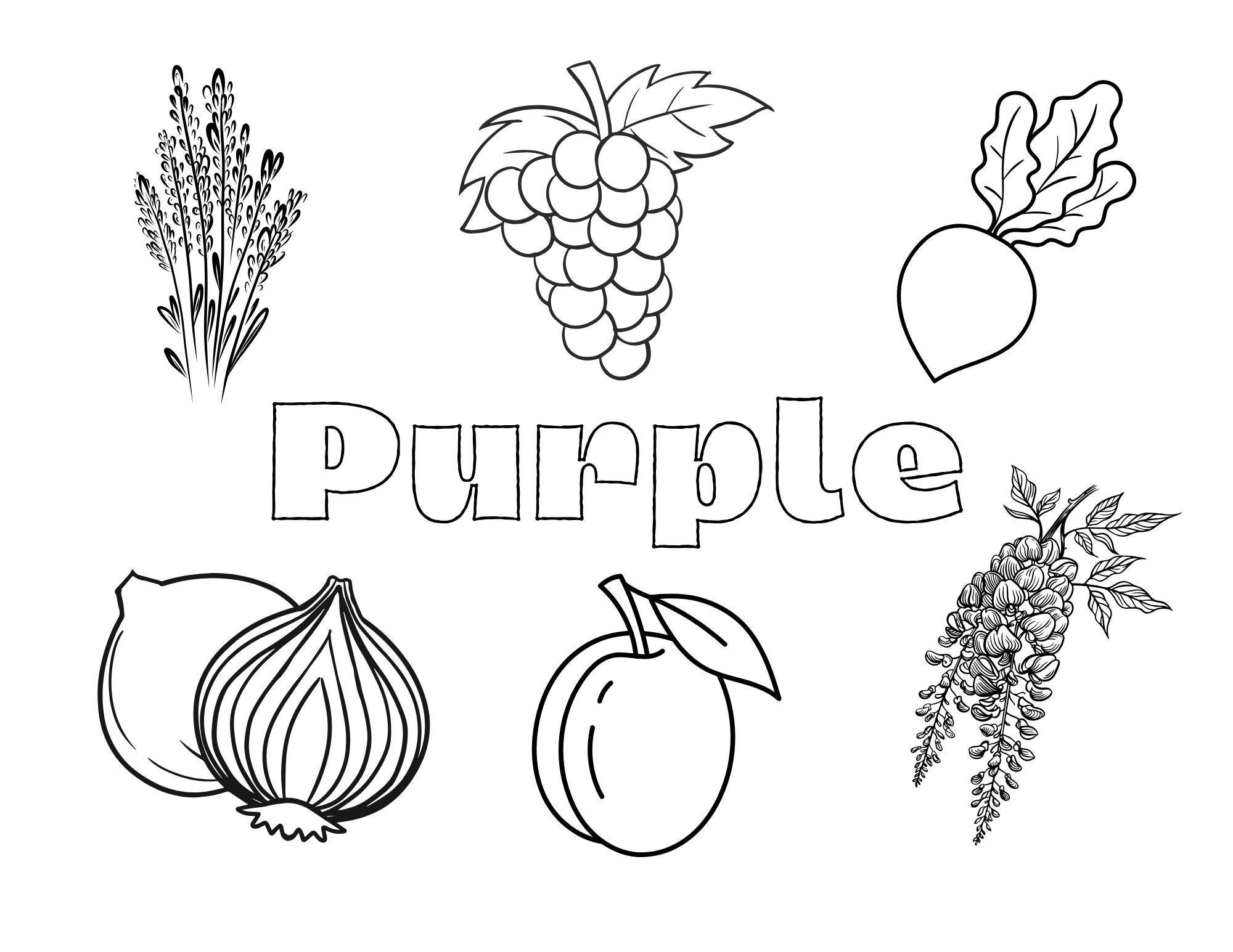 Color Recognition Coloring Pages – Red, Orange, Yellow, Green, Blue ...
