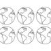 Earth: Comes in 4 Sizes and 2 Variations, Earth Template, Earth Stencil ...