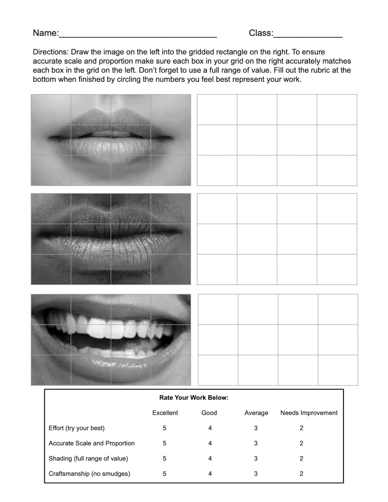 how-to-draw-facial-features-using-the-grid-method-download-now-etsy