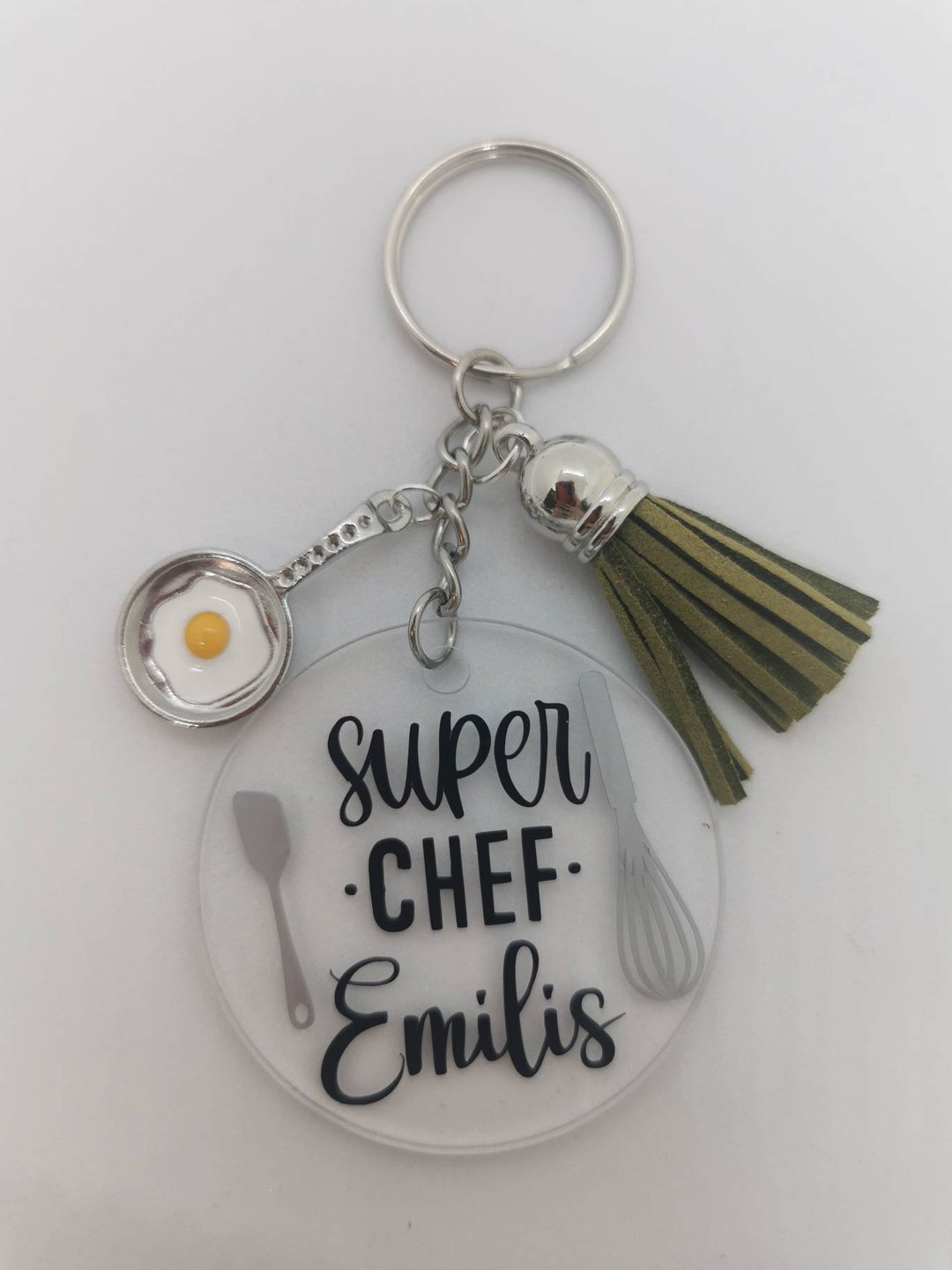 Super Chef Personalised Keyring Bag Tag Keychain Birthday - Etsy UK