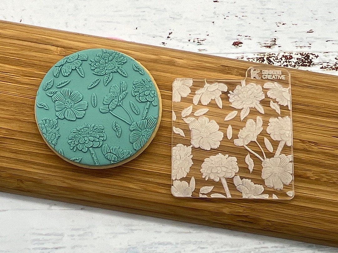 Floral Cookie Embosser | Biscuit, Pattern, Flowers, Spring| Kookee ...