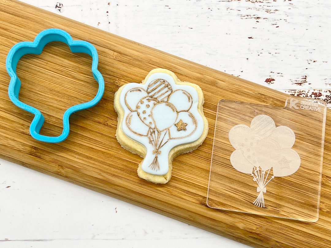 Balloon Bunch Cookie Cutter & Embosser Set of 2 | Celebration, Party ...