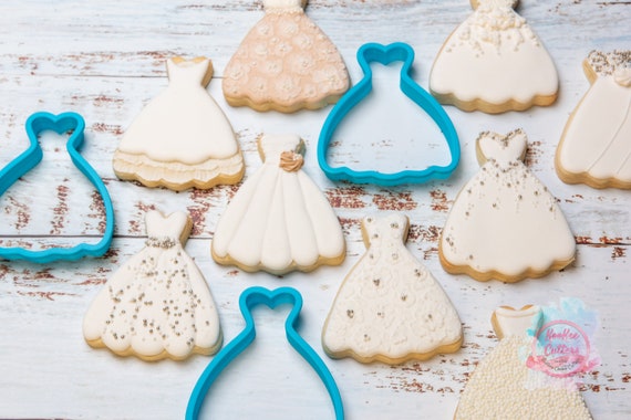 Wedding Dress Cookie Cutter Bride Wedding Kookee Creative | Etsy UK