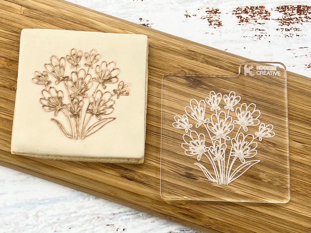 Bunch of Flowers Cookie Embosser | Bouquet, Gift | Kookee Creative - Etsy