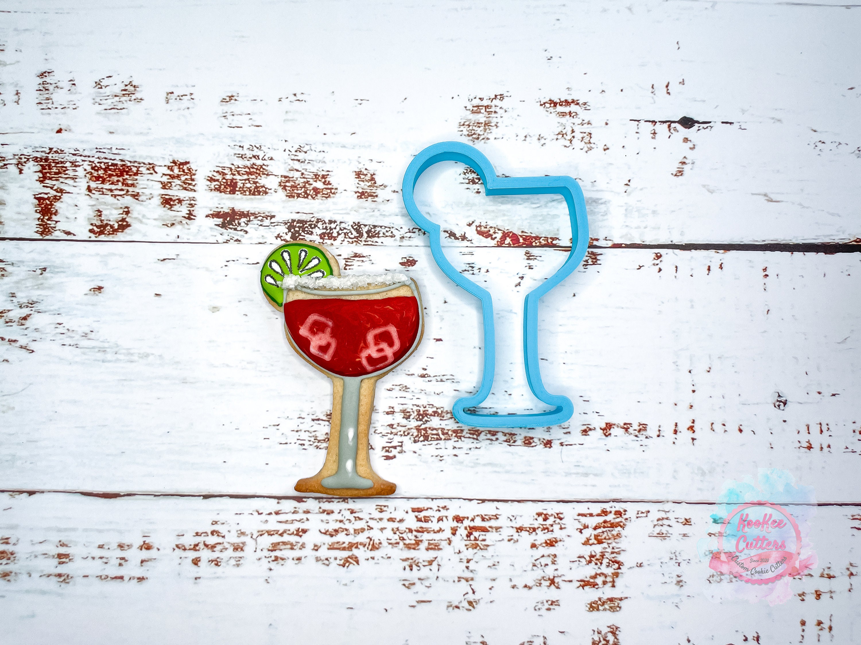 Cocktail Glasses Cookie Cutter Set of 9 KooKee Cutters | Etsy