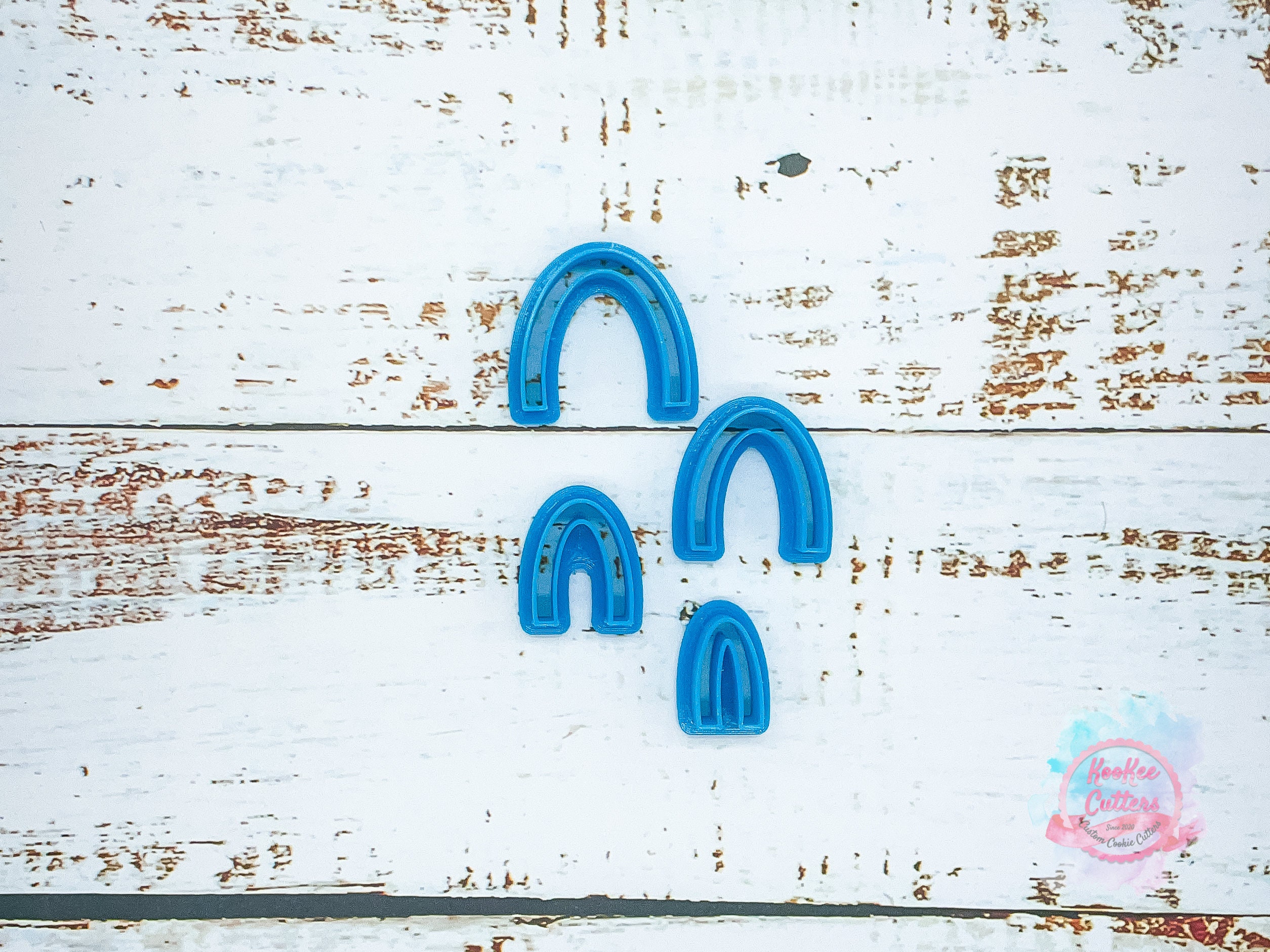 Rainbow Cutter Set of 8 Nesting Rainbow Large Small - Etsy