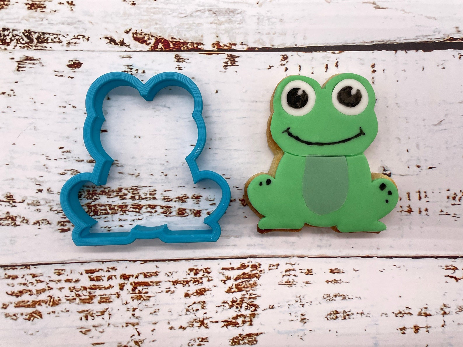 Frog Cookie Cutter Set of 2 Frog Toad Kookee Creative - Etsy