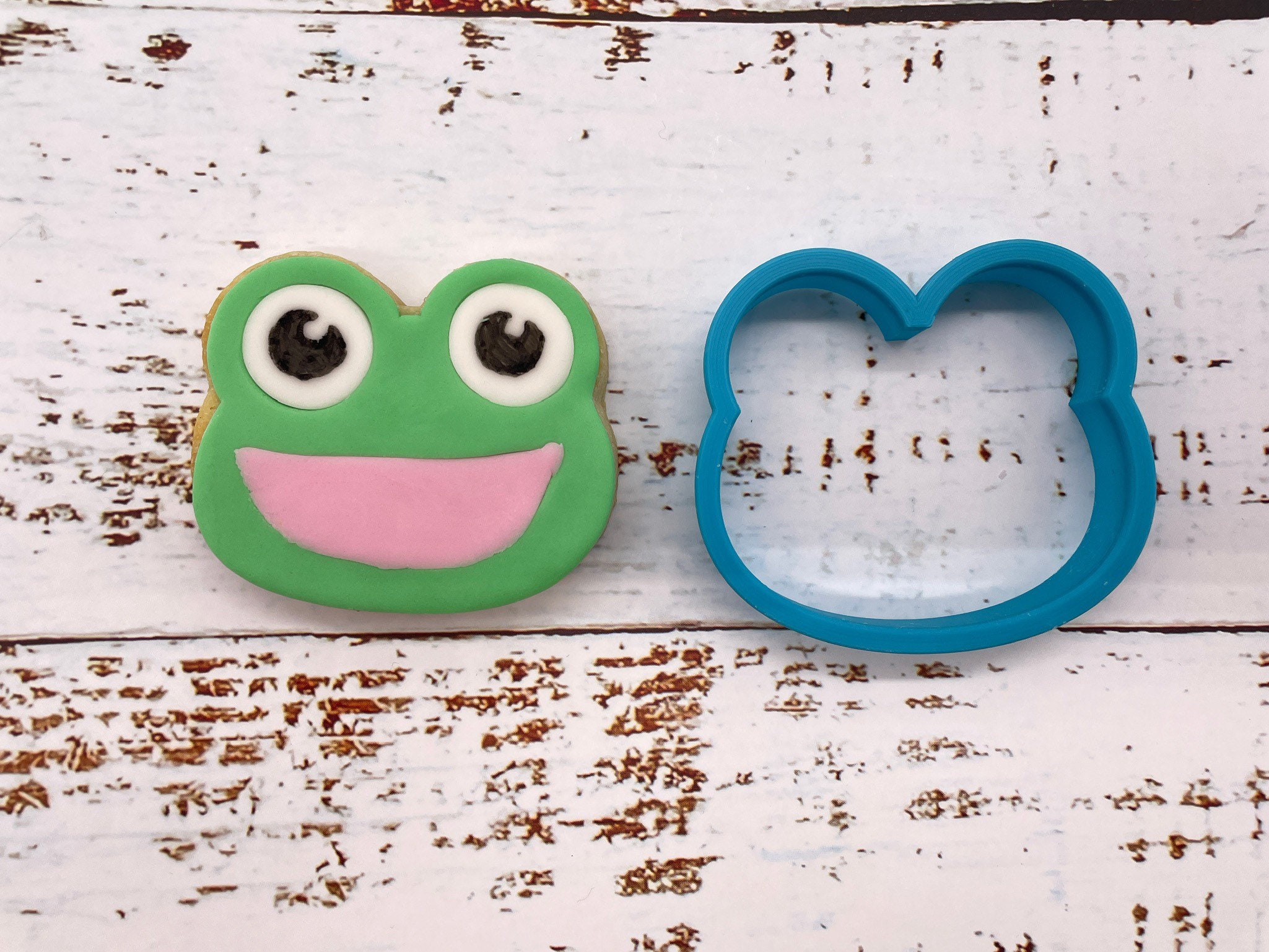 Frog Cookie Cutter Set of 2 Frog Toad Kookee Creative - Etsy