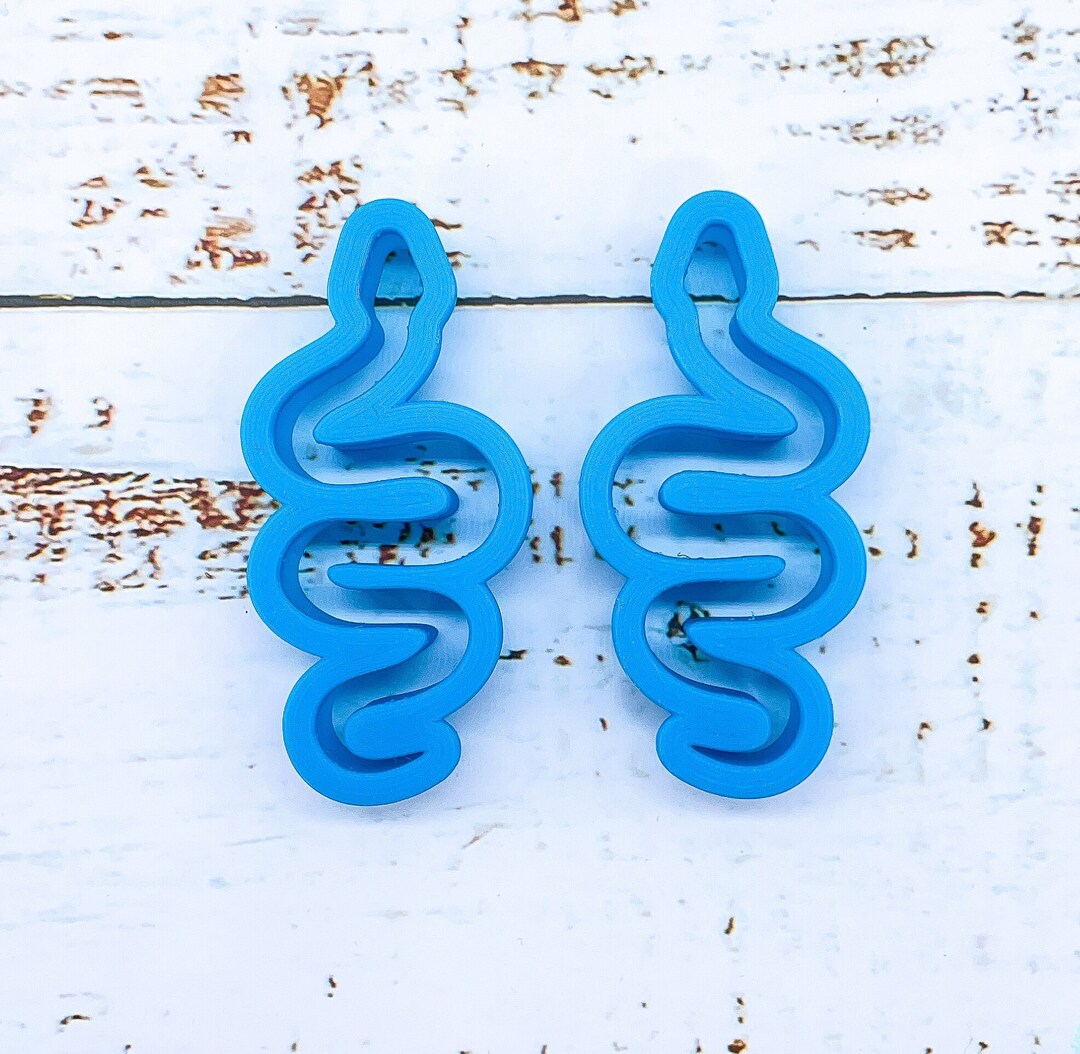 Snake Polymer Clay Cutter Set of 2 Reptile Kookee Creative - Etsy