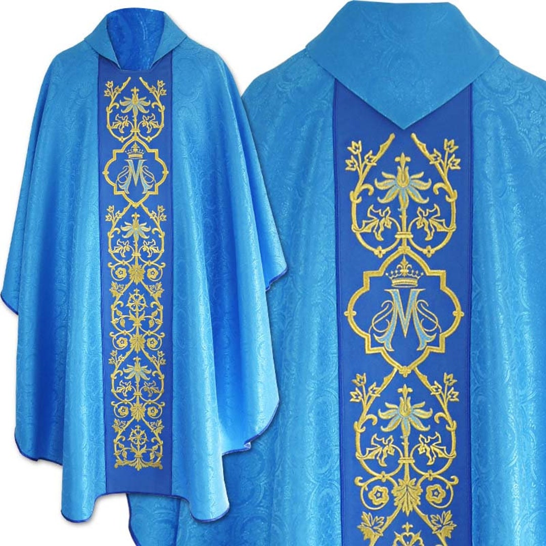 Marian Style Gothic Chasuble With a Matching Stole. - Etsy