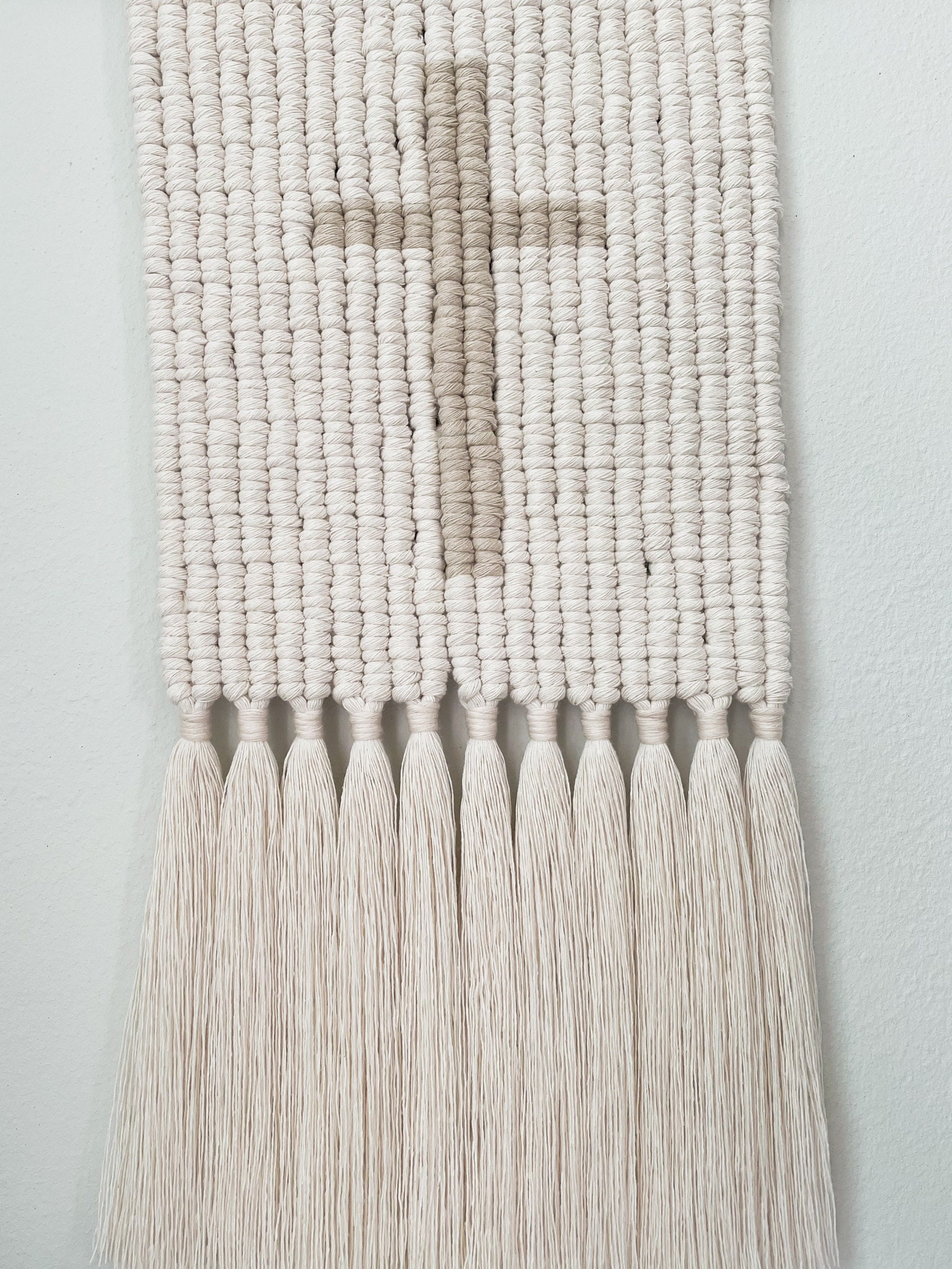 Macrame Wall Hanging / cross Fiber Art / Macrame Wall Art / Tapestry ...