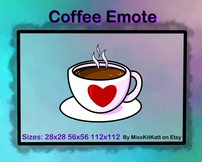 Coffee Emote - Etsy