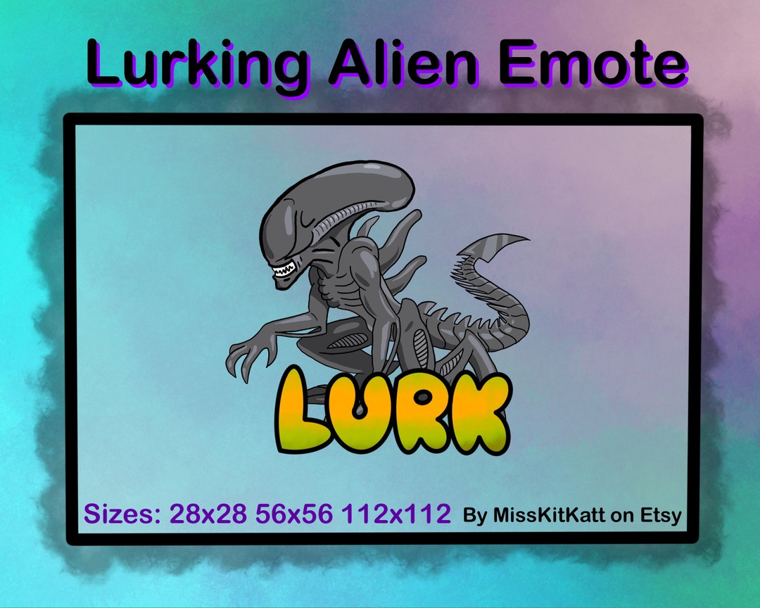 Lurking Alien Emote - Etsy