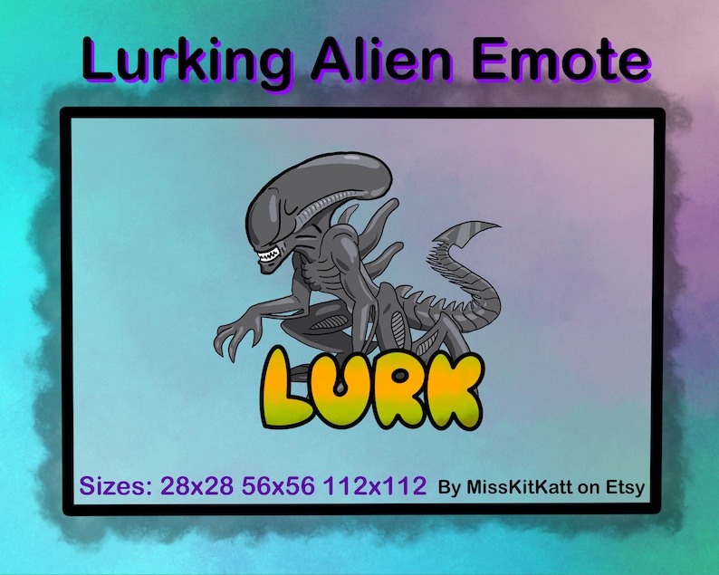 Lurking Alien Emote - Etsy