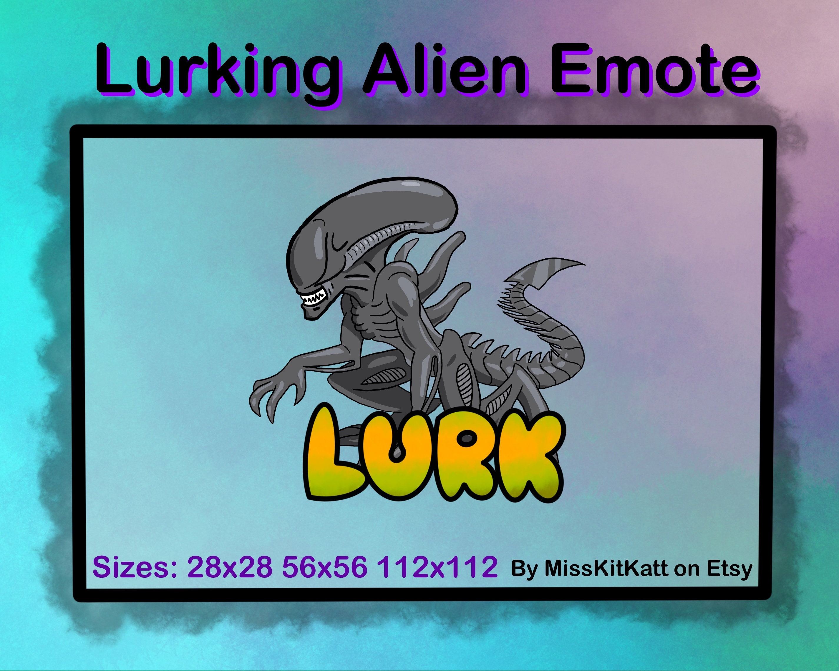 Lurking Alien Emote - Etsy