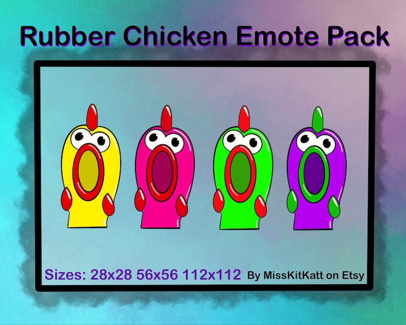 Rubber Chicken Emote Pack - Etsy