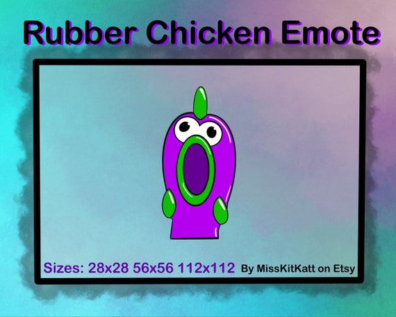 Purple Rubber Chicken Emote | Etsy
