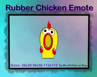 ANIMATED Screaming Yellow Rubber Chicken Emote for Twitch, Streamer ...