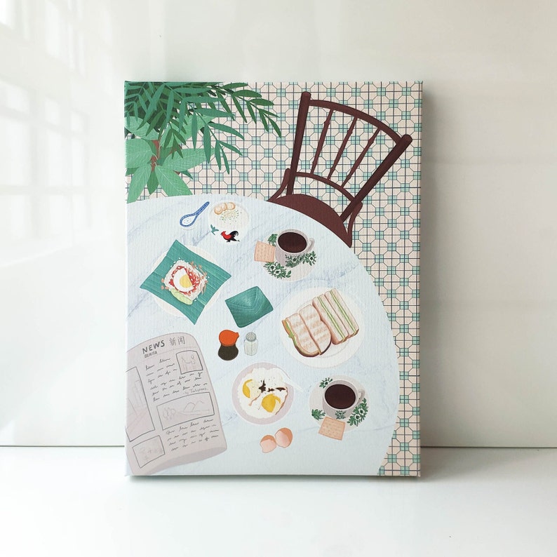 CANVAS - Kopitiam Coffee Shop, Asian Food Art, Classic Malaysian ...