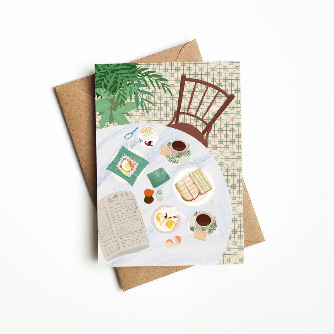Kopitiam Card, 5x7", Comes With White or Brown Envelope - Etsy