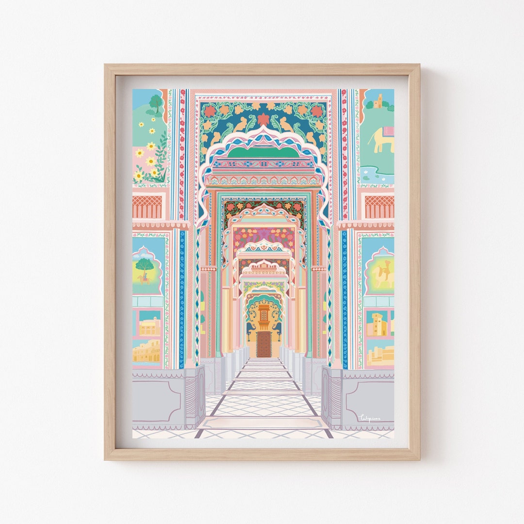 Jaipur Patrika Gate, India Colorful Gates, Pastel Colors, Travel Asia ...