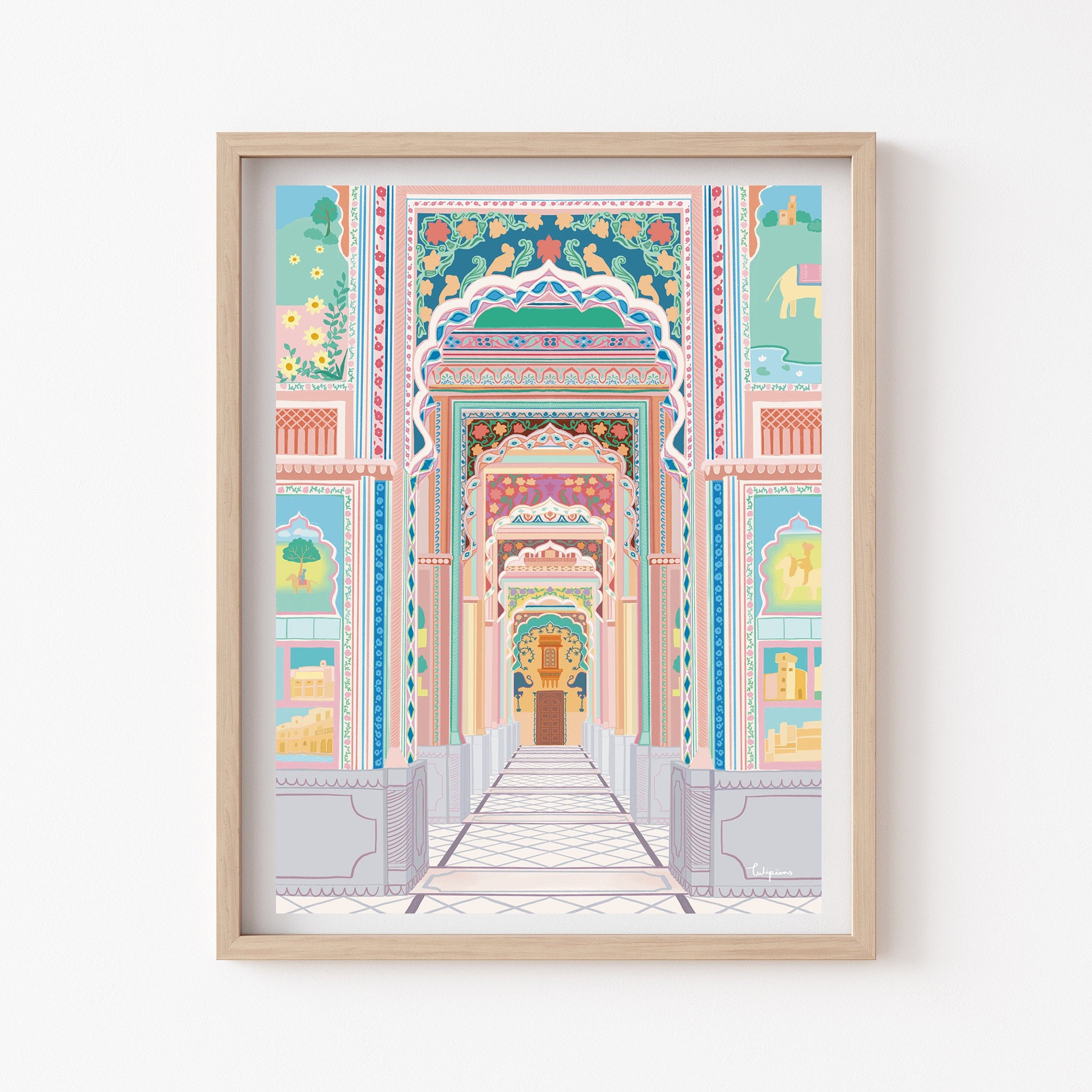 Jaipur Patrika Gate India Colorful Gates Pastel Colors - Etsy