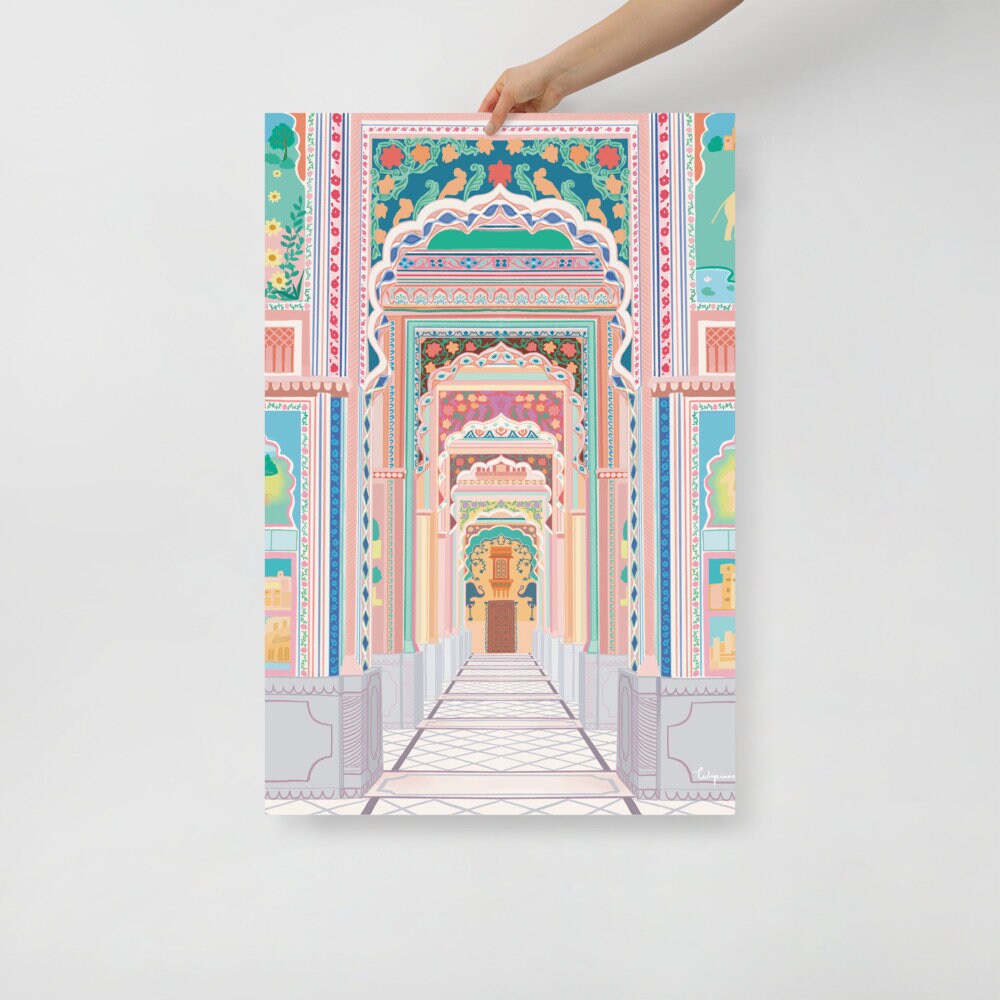 Jaipur Patrika Gate India Colorful Gates Pastel Colors - Etsy