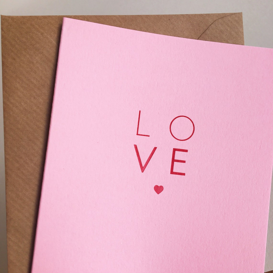 Love/heart Pack of 4 Greetings Cards - Etsy UK