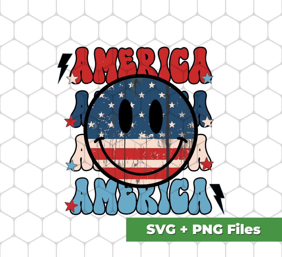 America Svg, American Smiley Svg, Smile Icon Svg, America Smile Svg ...