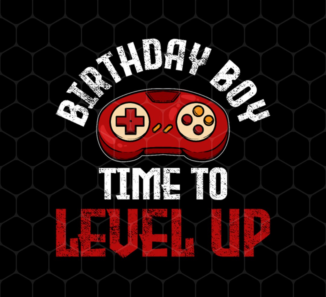 Gamer Birthday Controller Png, Time to Level up Png, Birthday Png for ...