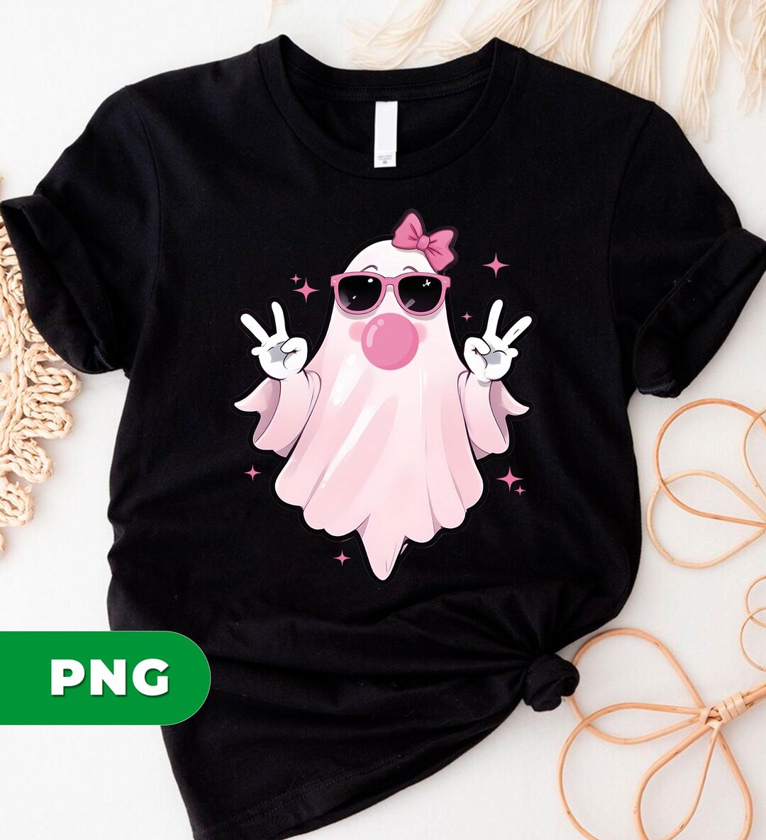 Cute Boo, Cute Pink Ghost, Boo Say Hi, Boo Blow Bubble Gum,happy ...
