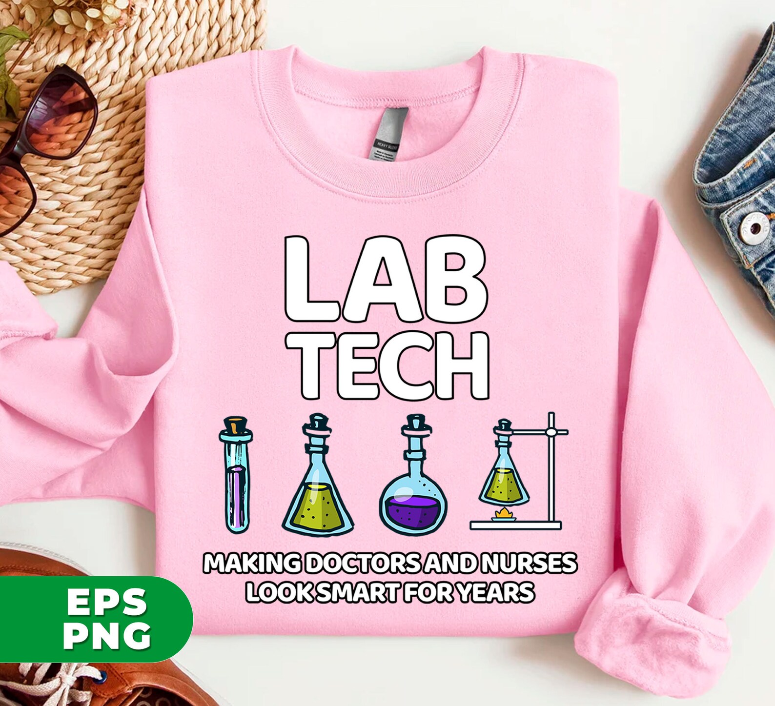 Lab Tech Laboratory Gift Png, Funny Lab Tech Gift Png, Making Doctors ...