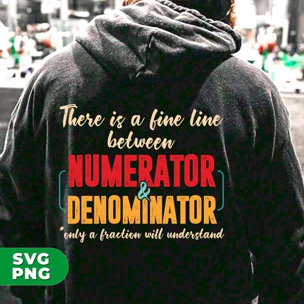 Numerator and Denominator Svg - Etsy